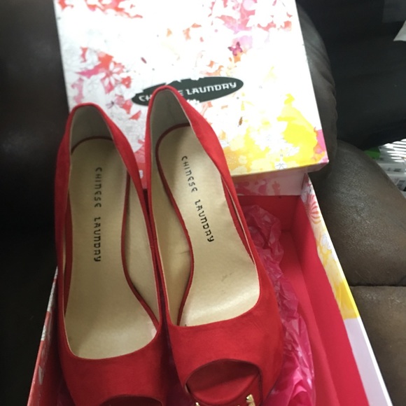 Chinese Laundry | Shoes | Chinese Laundry Red Spiked Heels | Poshmark
